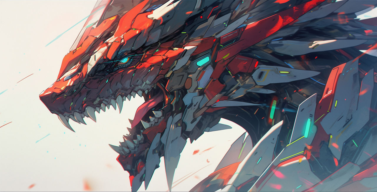 Mecha Dragon Portrait 21 By Smash1000 On Deviantart