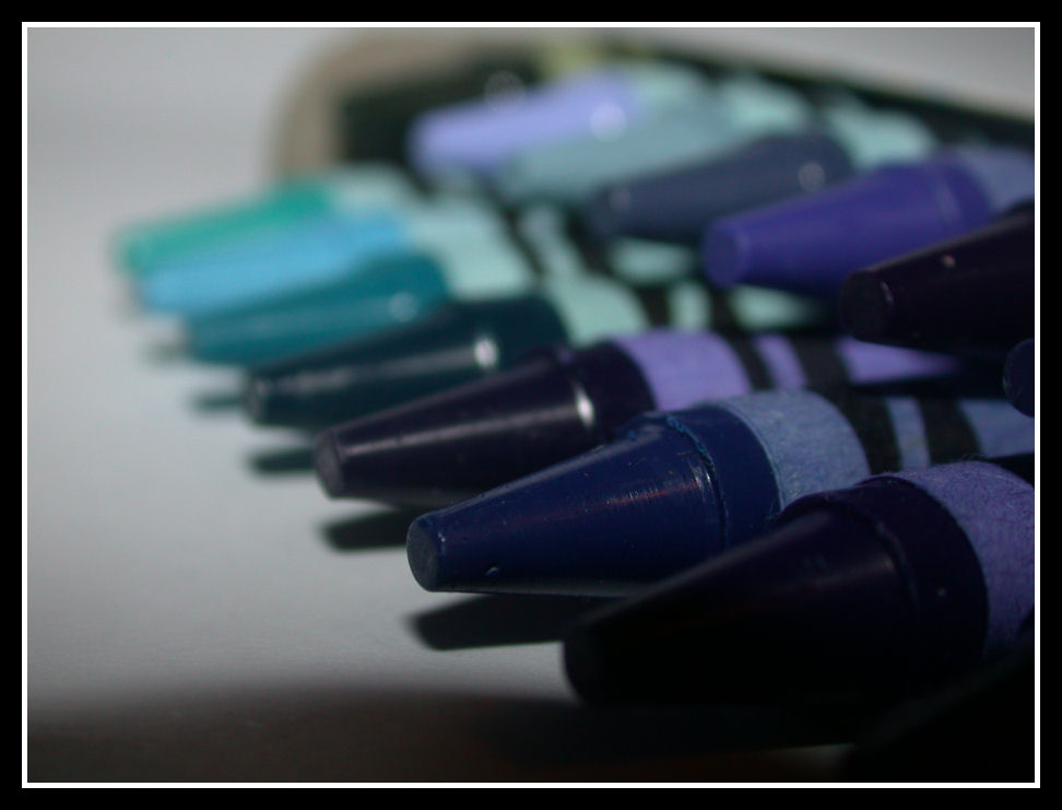 Blue Crayons by purpledragon013 on DeviantArt
