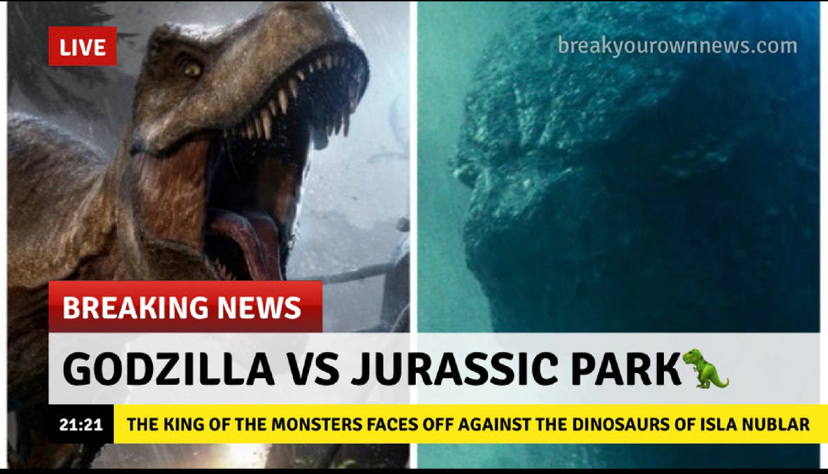 Godzilla Vs Jurassic Park By Raptor0999 On Deviantart