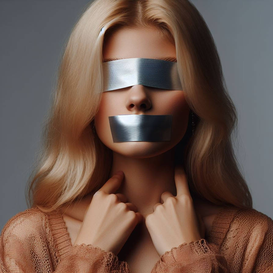 Blindfolded And Tape Gagged Girl By Aibondagegags On Deviantart