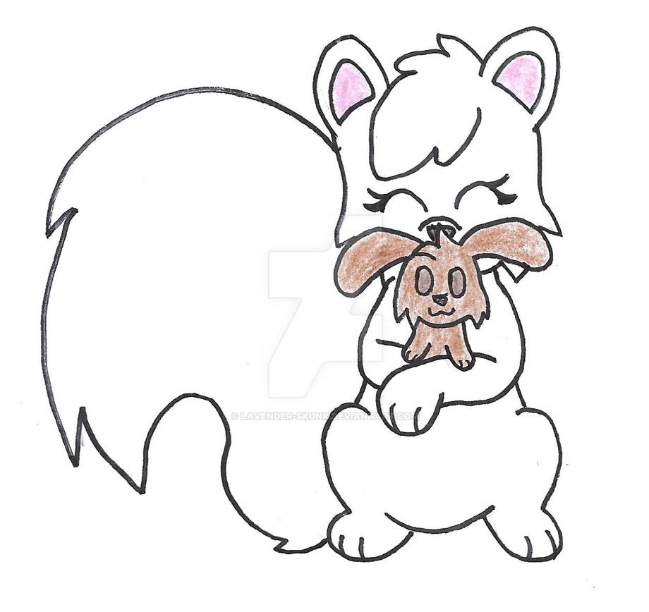 Art Trade Snuggle Time By Lavender Skunk On Deviantart