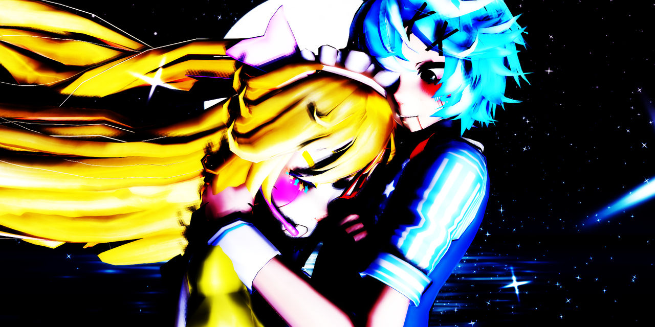 Mmdxfnaf Toy Bonnie X Toy Chica By Walten Kun123 On Deviantart