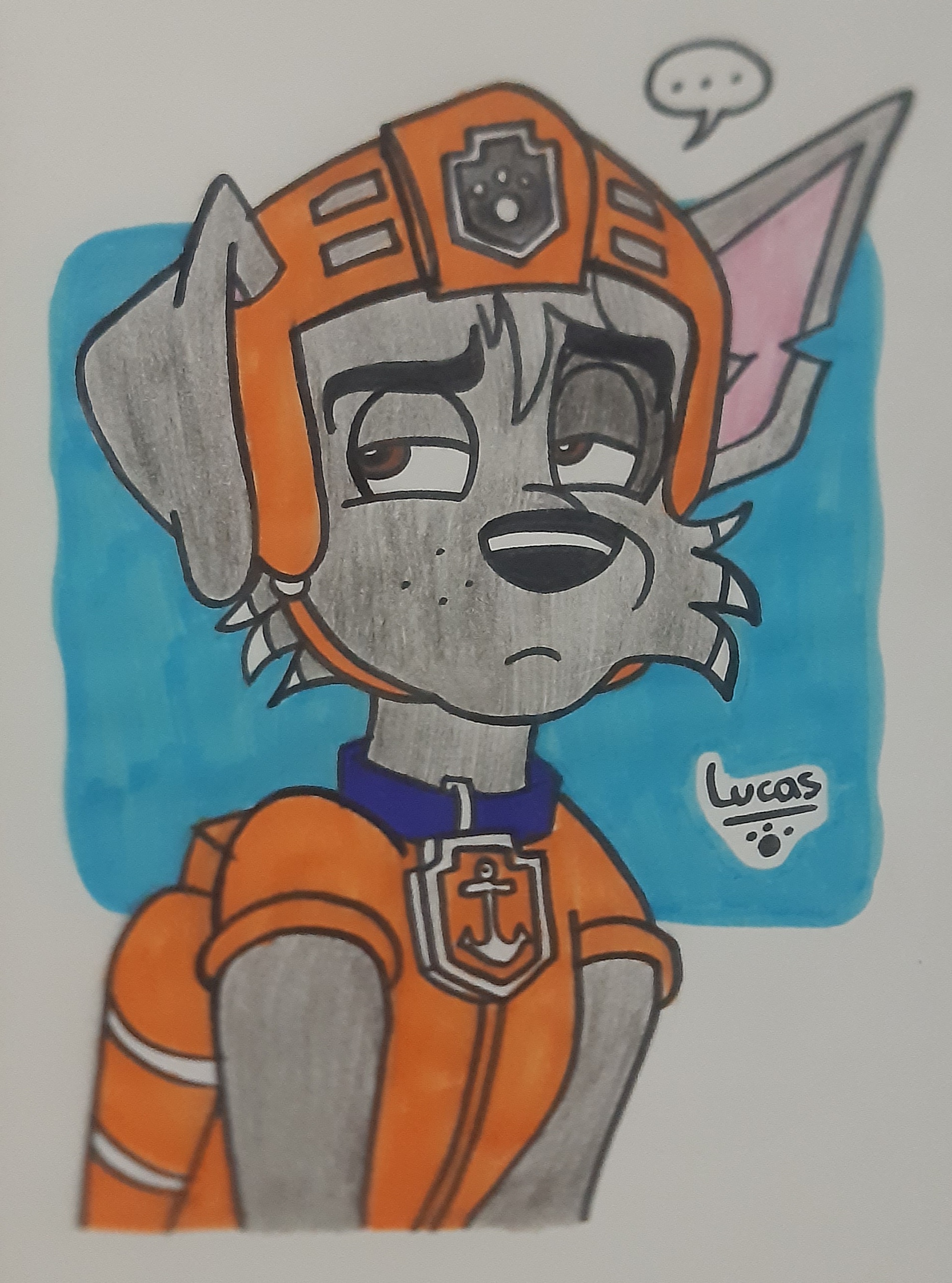 Paw Patrol Rocky Is Ready To Dive In By L21fanarts On Deviantart