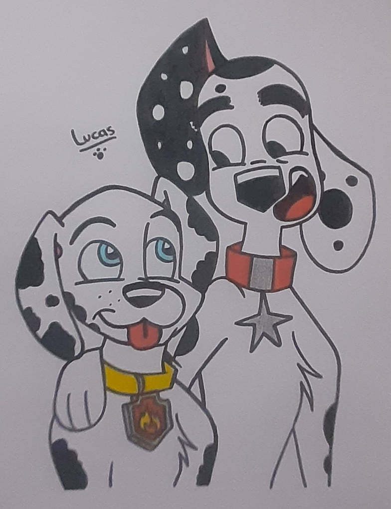 Dylan and Marshall - 101 DS/Paw Patrol by l21fanarts on DeviantArt Dylan and Marshall - 101 DS/Paw Patrol by l21fanarts on DeviantArt