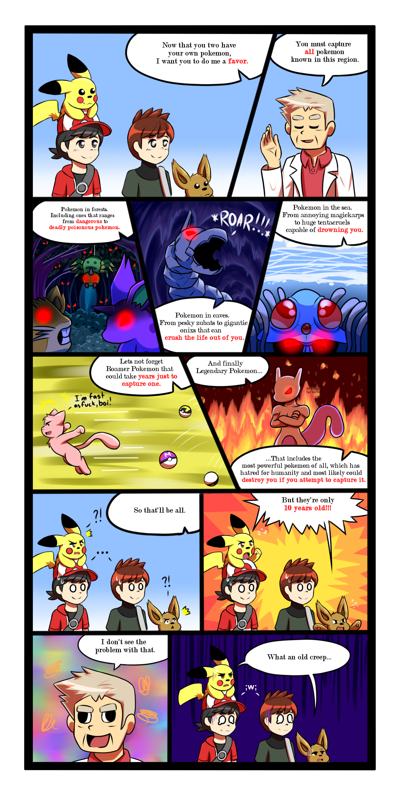 Prof Oaks Favor Short Comic By Black Add White On Deviantart