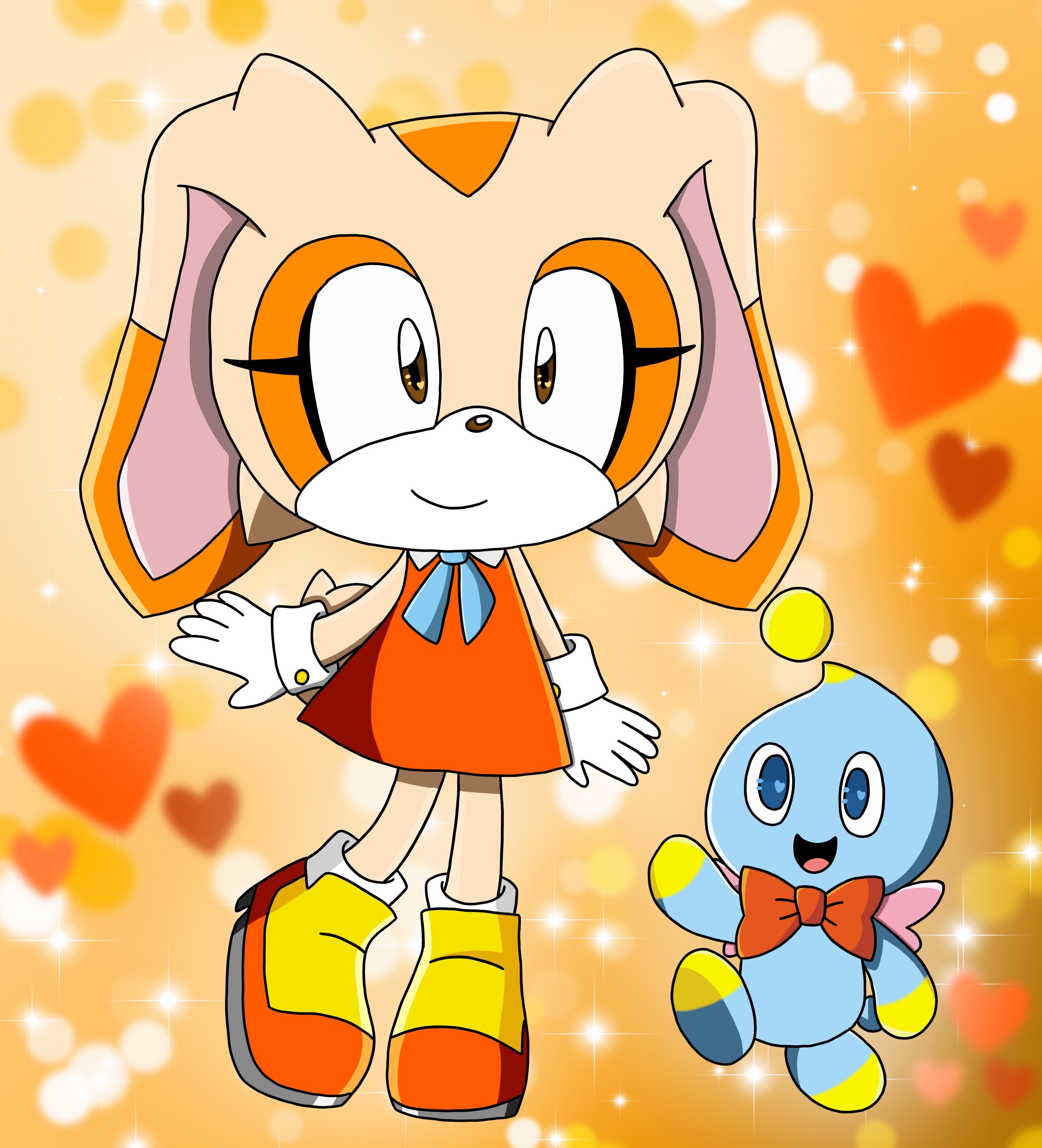 Cream The Rabbit Cheese The Chao By Kawaiigirl27 On Deviantart