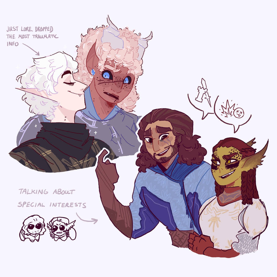 Bg3 Doodles Of The Besties By Nkukubean On Deviantart