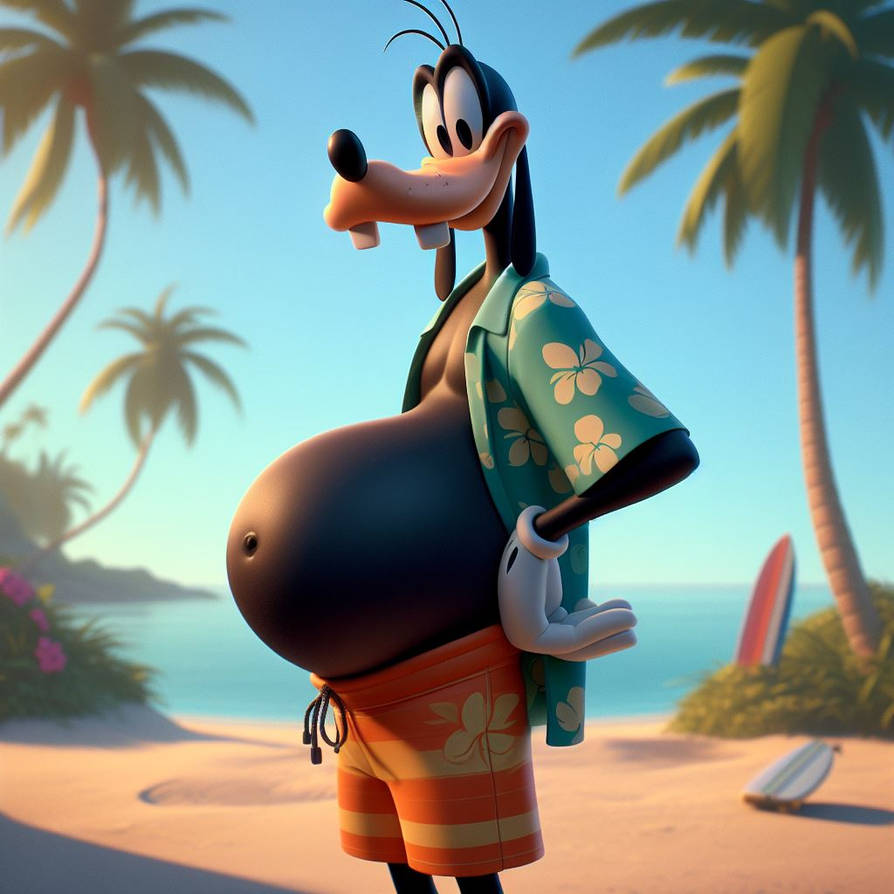 Pregnant Goofy On Vacation By Gerplexan On Deviantart