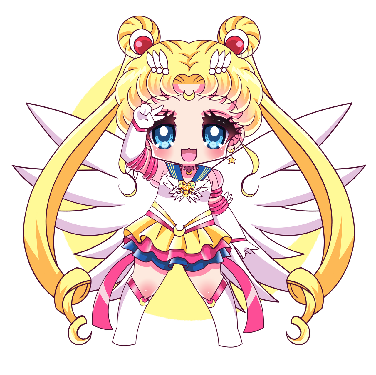 Eternal Sailor Moon Chibi By Pikachugirl140 On Deviantart