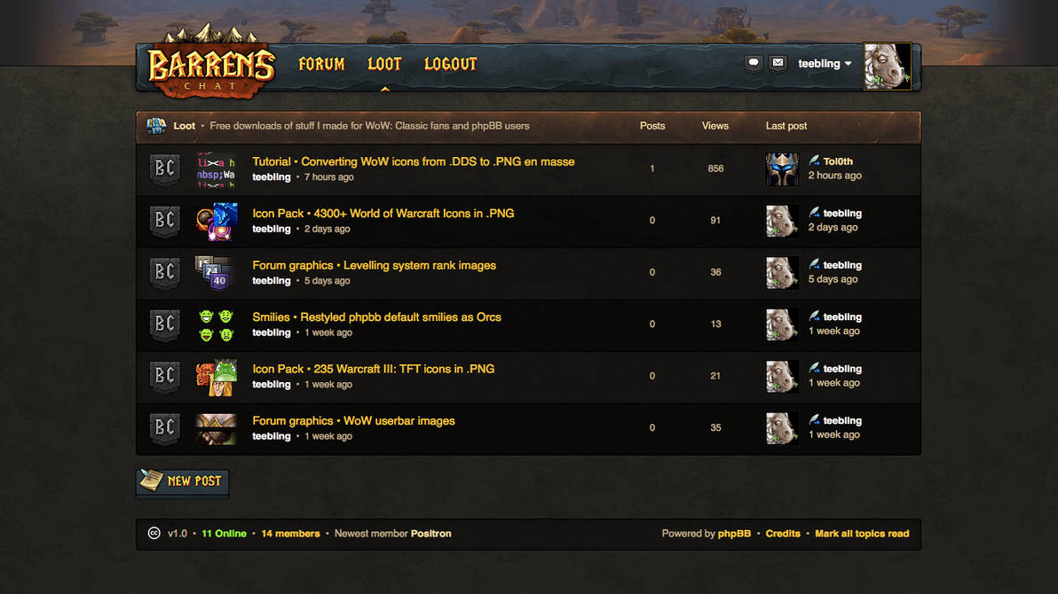 Barrens Chat A Wow Classic Forum Loot Page By Tombruceclayton On Deviantart