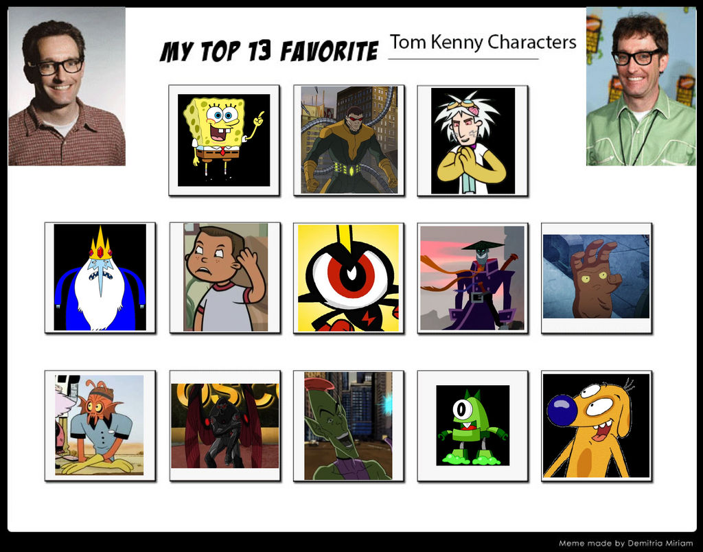 My Top 13 Favorite Tom Kenny Characters By Ajpokeman On Deviantart