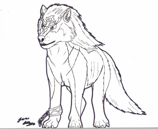 Wolf Link Lineart by firekougra15 on DeviantArt