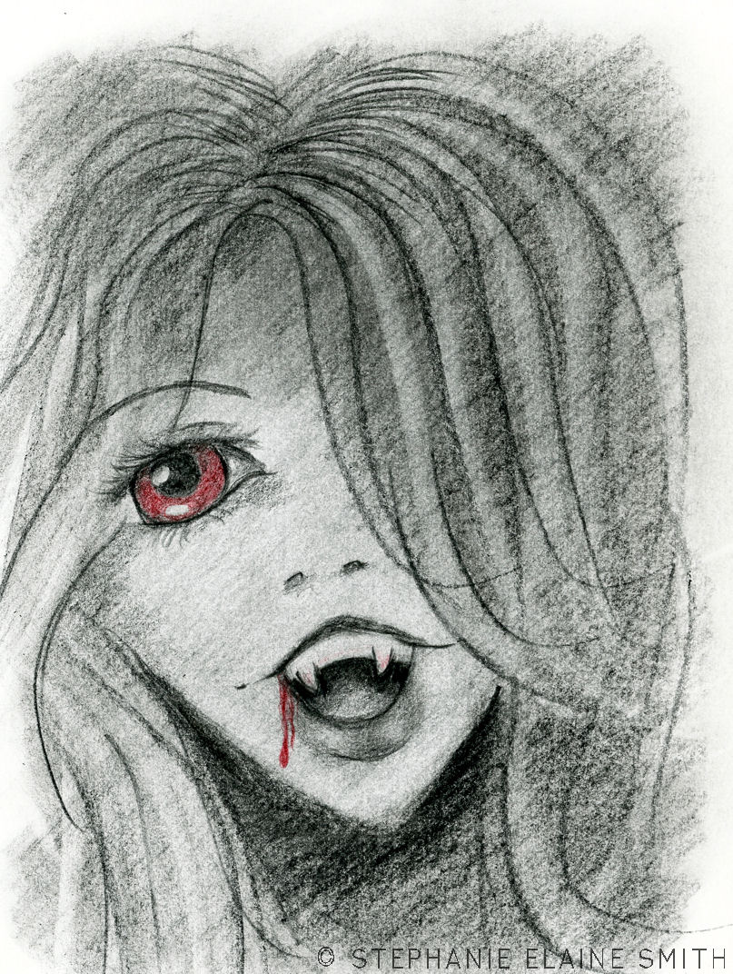 Anime Vampire Girl Drawing