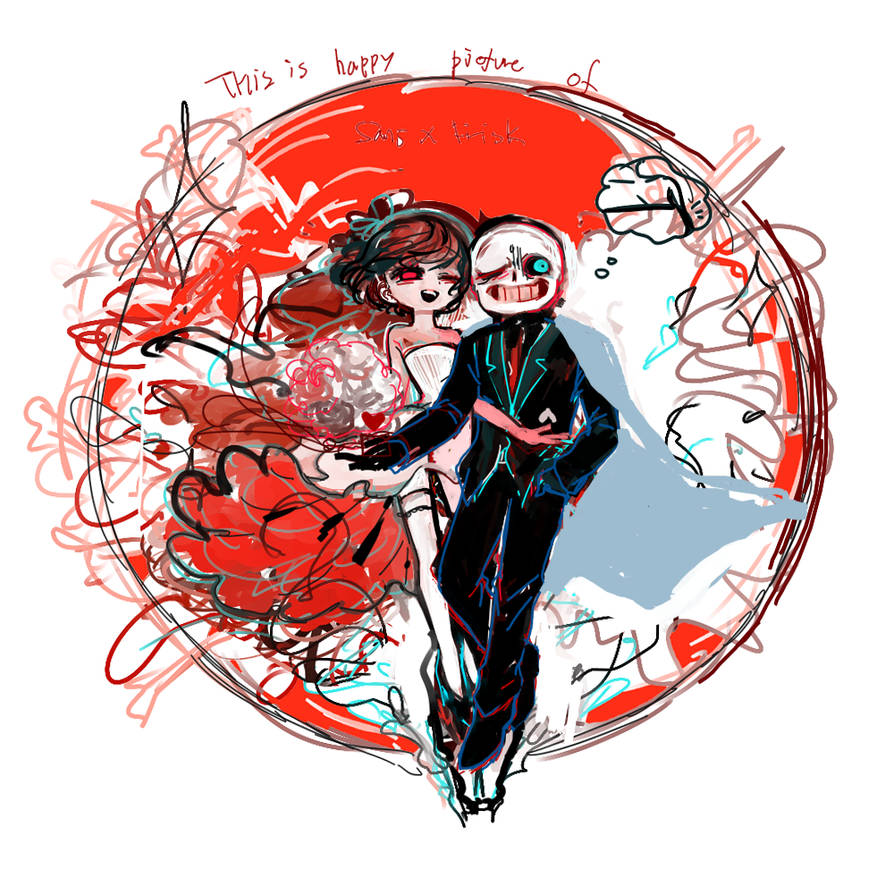 This Is Happy Rough Of Sans X Frisk By Sjui00 On Deviantart