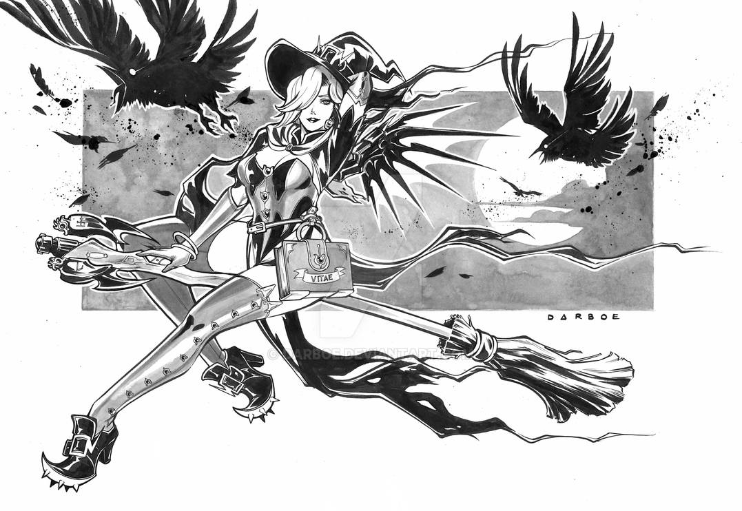 Commission Mercy Witch Skin By Darboe On Deviantart