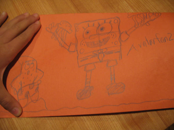 jellyfish pushing spongebob up by avatarfan21 on DeviantArt