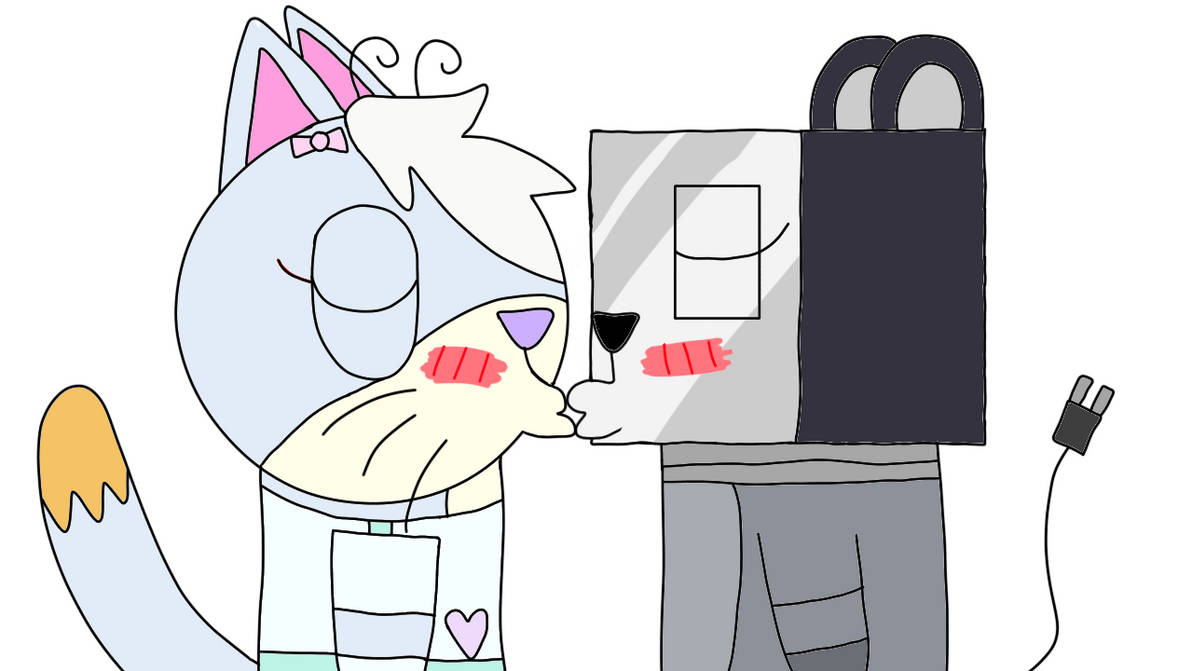 Feisty Fluffball Kissing Tv By Keyziathana2009 On Deviantart