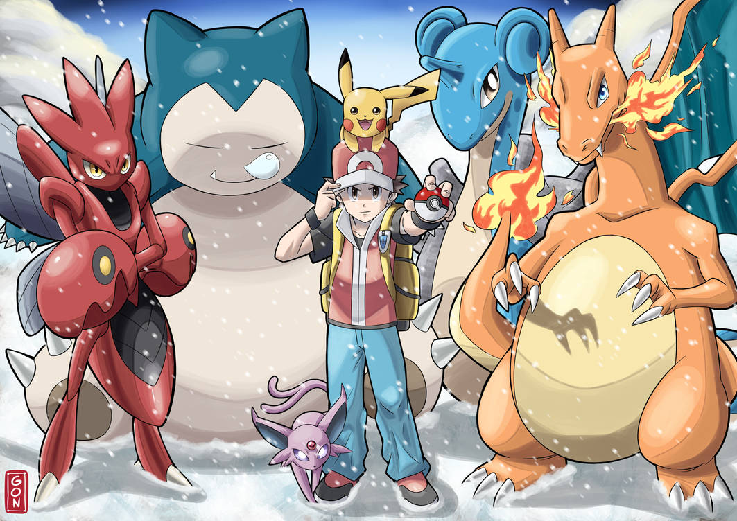 Pokemon Trainer Red Mount Silver By Gonxart On Deviantart