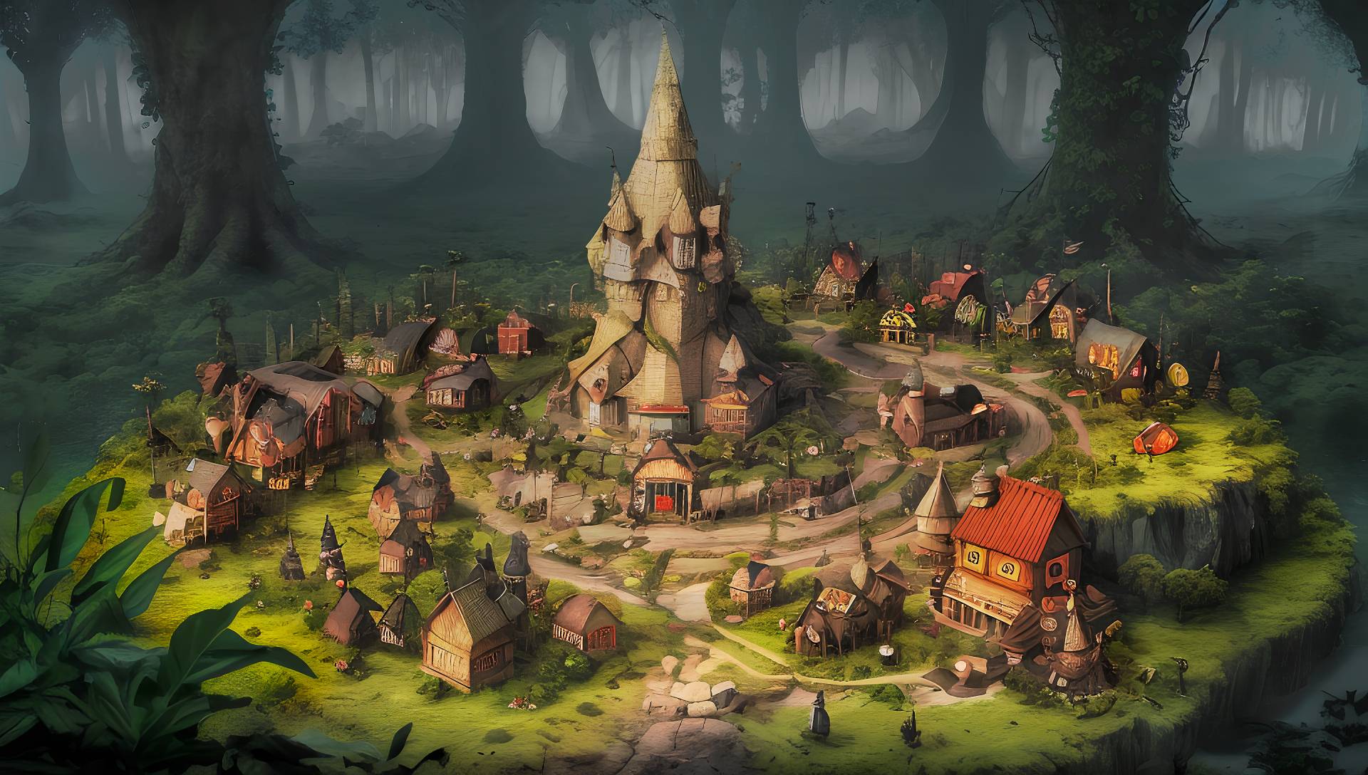 A Small Dwarf Town In The Forest By ForeverCamping On DeviantArt a-small-dwarf-town-in-the-forest-by-forevercamping-on-deviantart