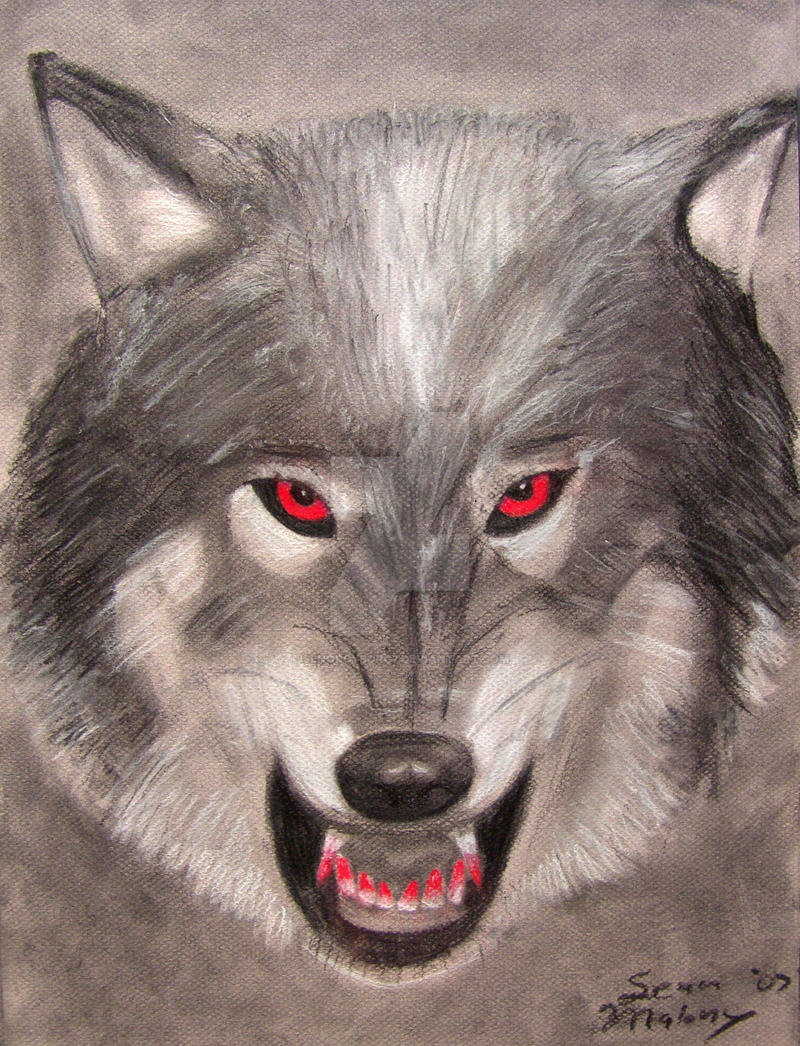 The Wolf With The Red Eyes By Senorcyborg7 On Deviantart