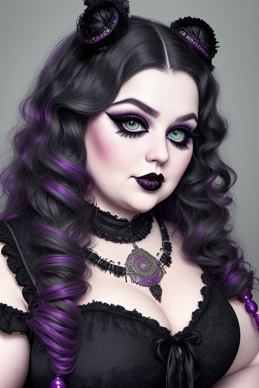 Goth Bbw Portrait 8 By Ssbbw Admirer On Deviantart