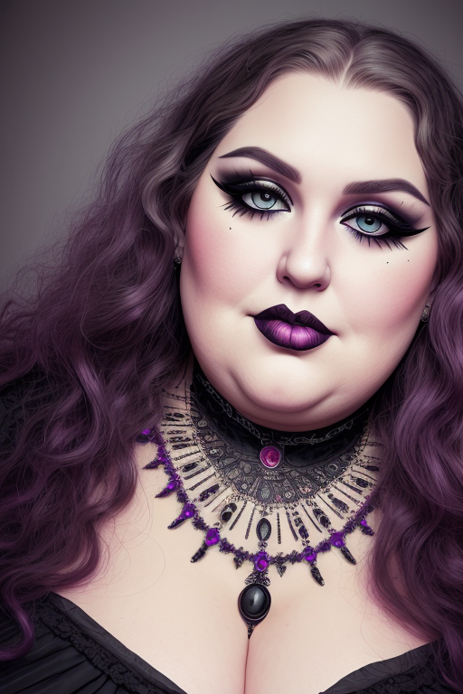 Goth Bbw Portrait 10 By Ssbbw Admirer On Deviantart