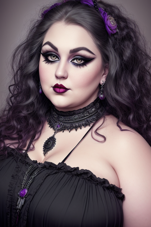 Goth Bbw Portrait 11 By Ssbbw Admirer On Deviantart
