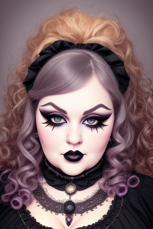 Goth Bbw Portrait 12 By Ssbbw Admirer On Deviantart