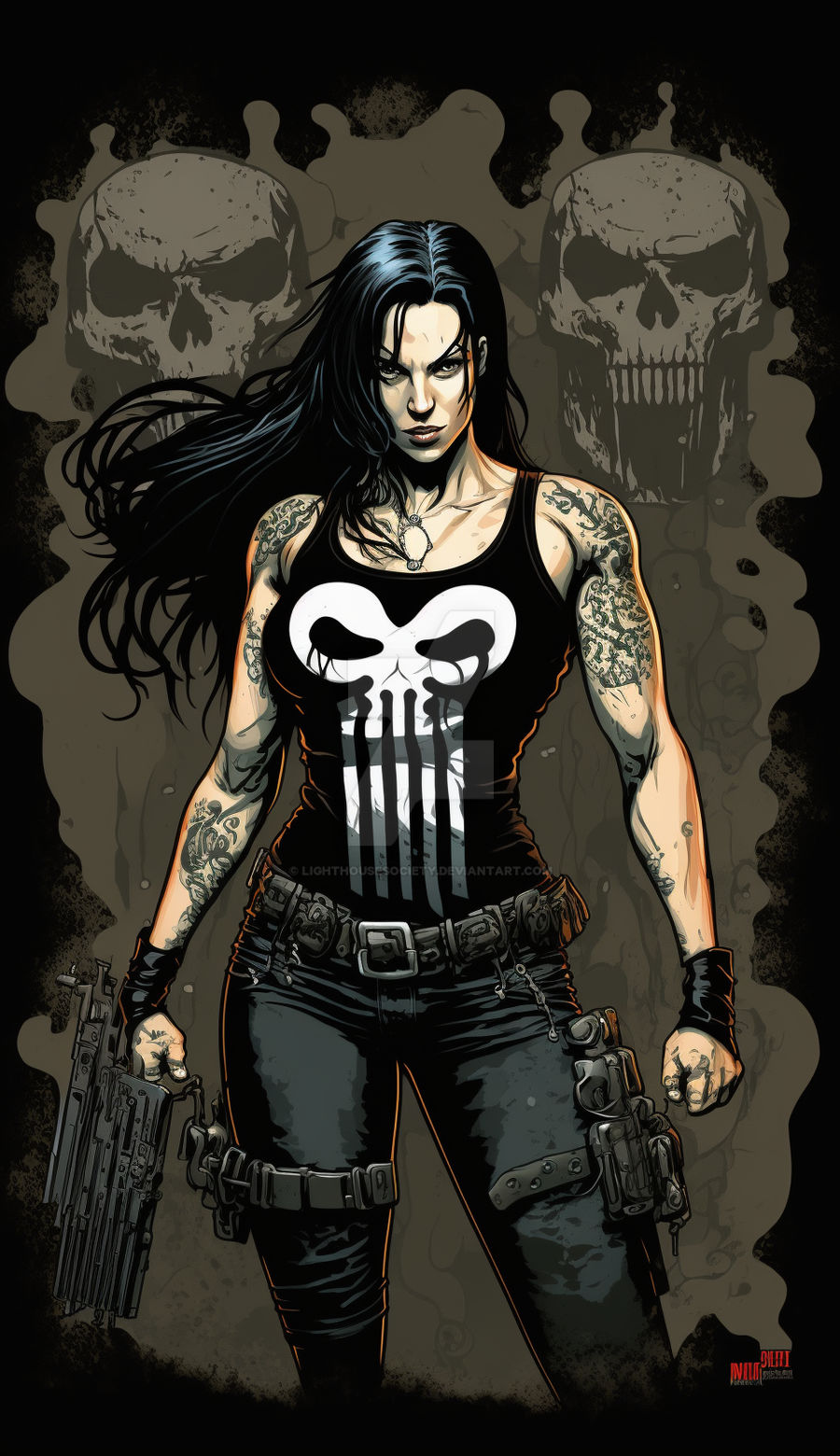 If The Punisher Were A Girl V2 By Lighthousesociety On Deviantart