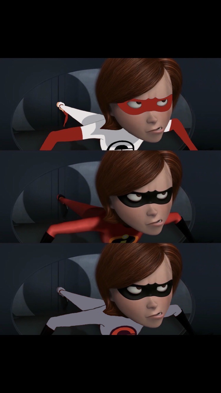 Elastigirl Stuck Between Doors Comparison By Bvega41 On Deviantart