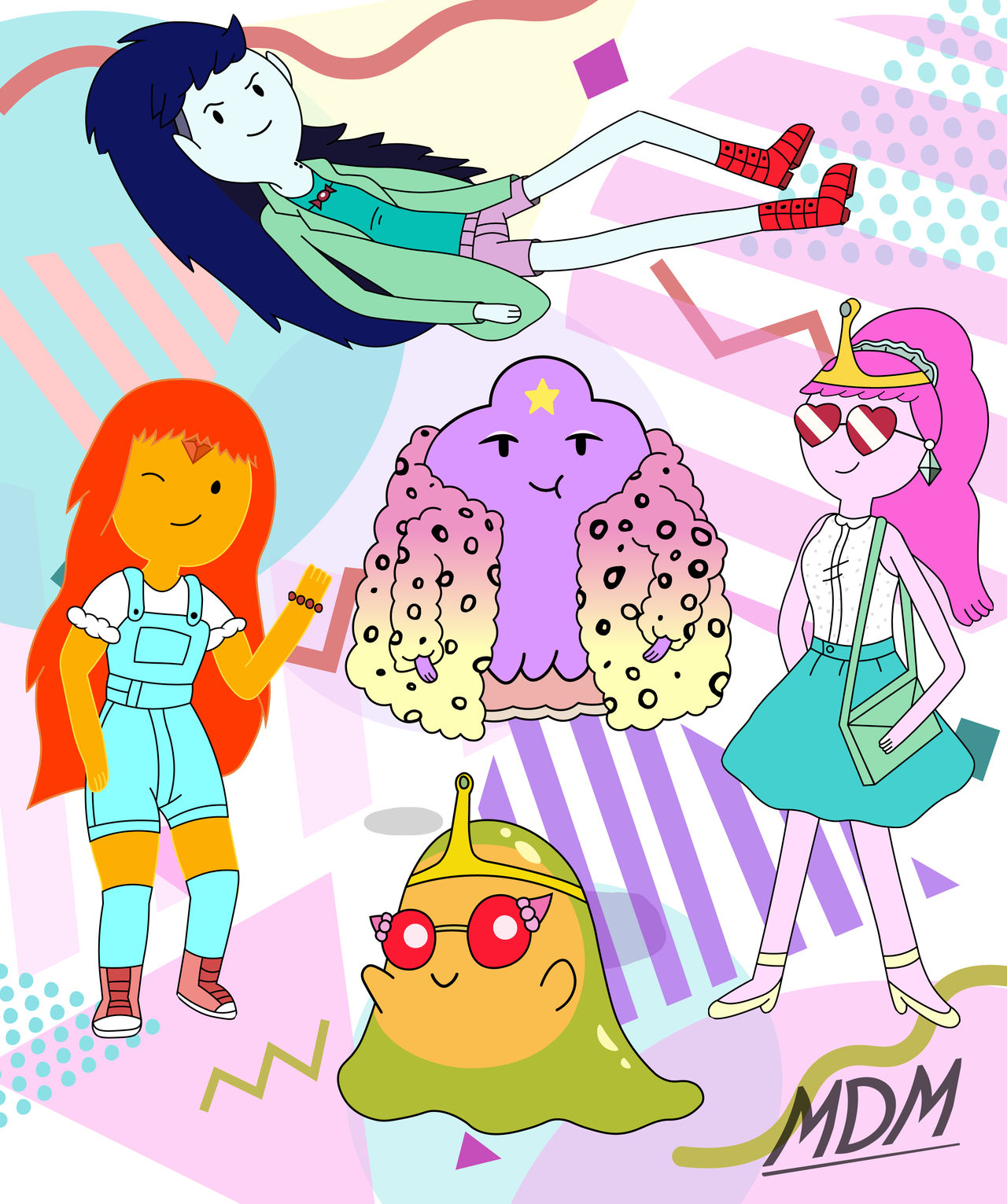 The Adventure Time Girls In Style By Mdmpr0ductions On Deviantart