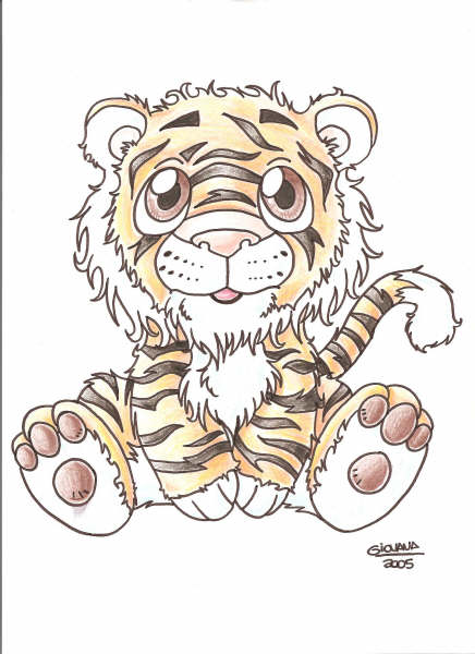 Tiger Chibi by EUDETENIS on DeviantArt