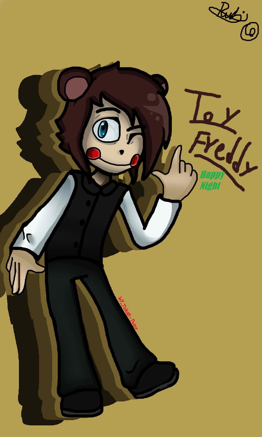 Toy Freddy Human By Baseshelenia On Deviantart