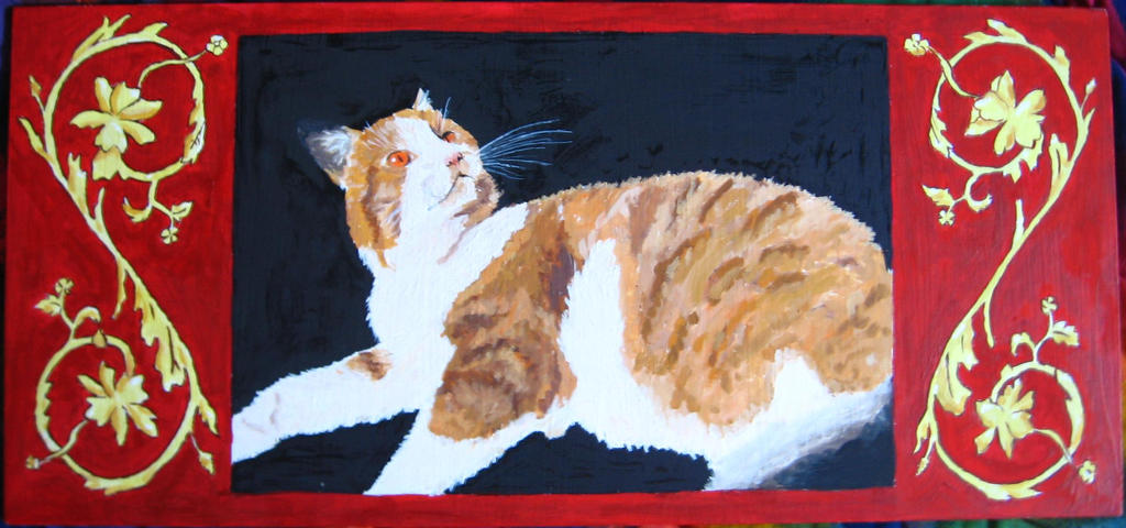 Royal cat Sauron painting by bloody-lady-bathory on DeviantArt