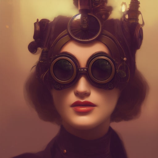 Vintage Steampunk Girl In Goggles By Vannovamuse On Deviantart