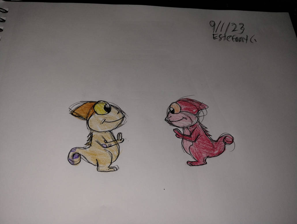 Tabalugakayo Meets Seymour The Chameleon By Truetelebugsfan468 On