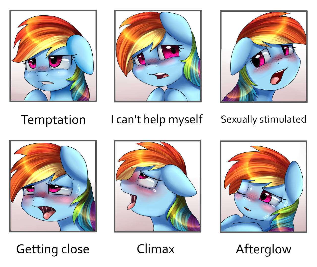 Lewd Emotions Meme Rainbow Dash By Pridark On Deviantart