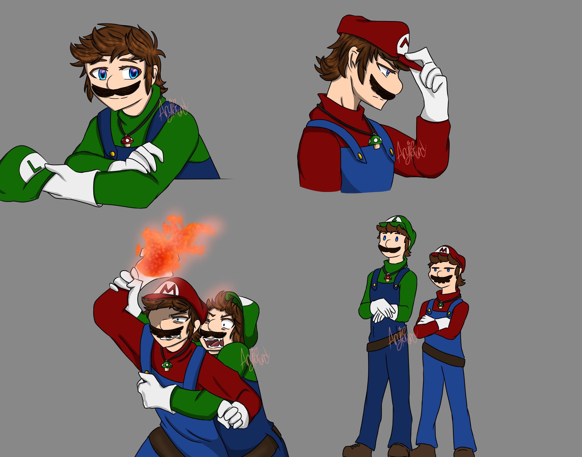 Mario And Luigi By Linksans On Deviantart