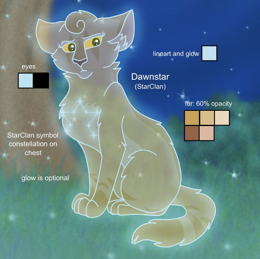 Warriors Design 1208 Dawnstar Starclan By Thedawnmist On Deviantart