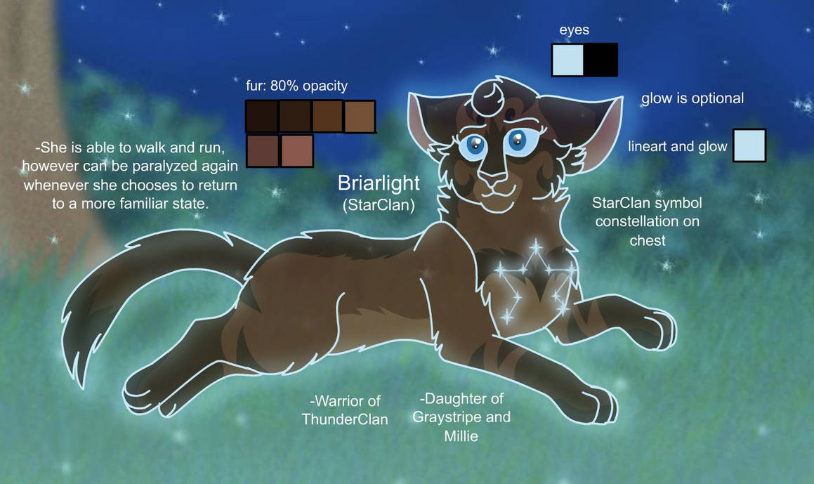 Warriors Design Briarlight Starclan By Thedawnmist On Deviantart