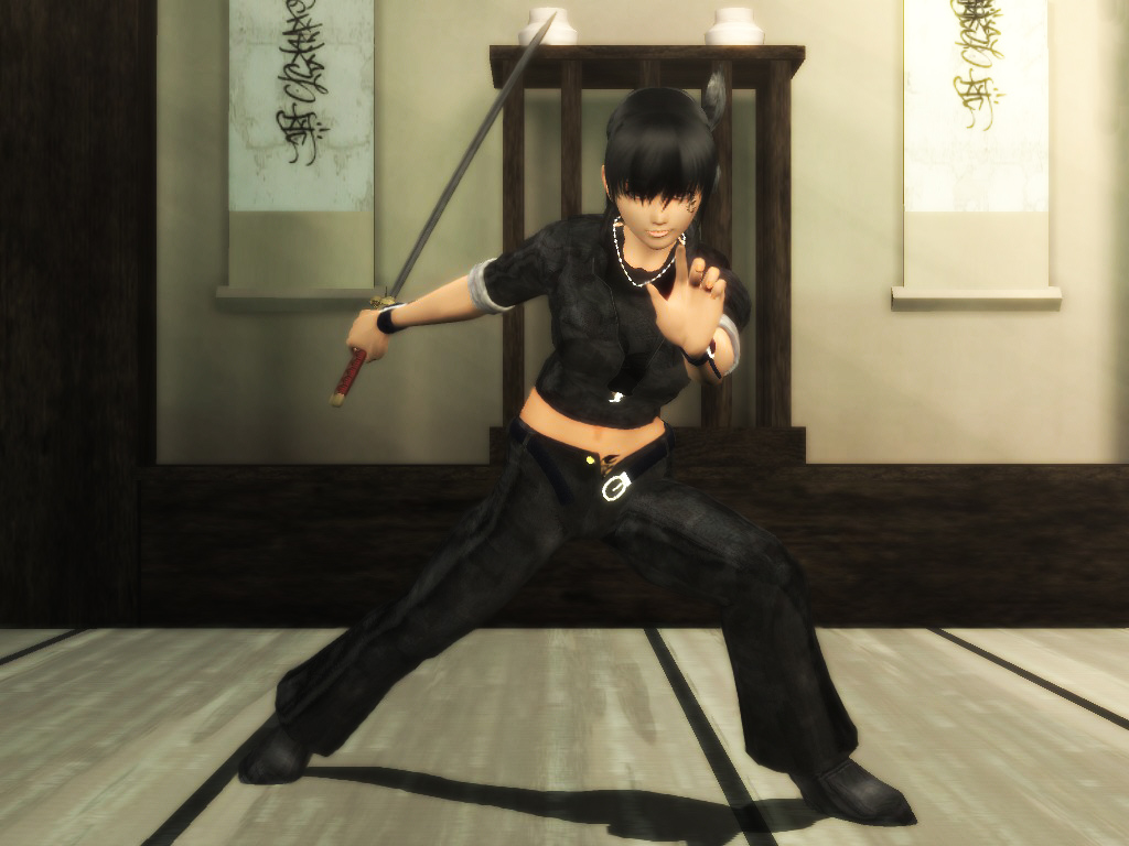 Ayane sword pose by Madilloman on DeviantArt