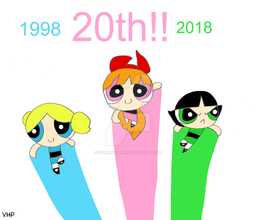 Powerpuff Girls 20th Anniversary By Vapinhotpink On Deviantart