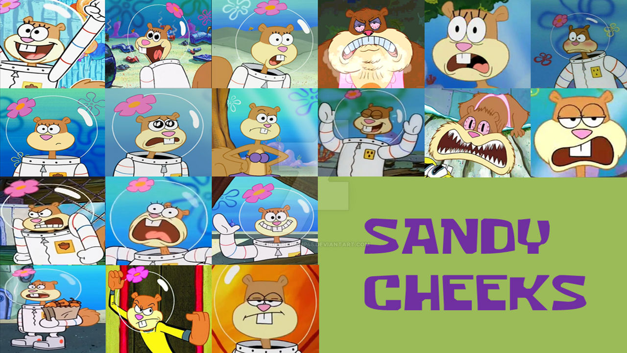 Sandy Cheekss Facial Expressions Compilation By Sirgarchomp45 On Deviantart