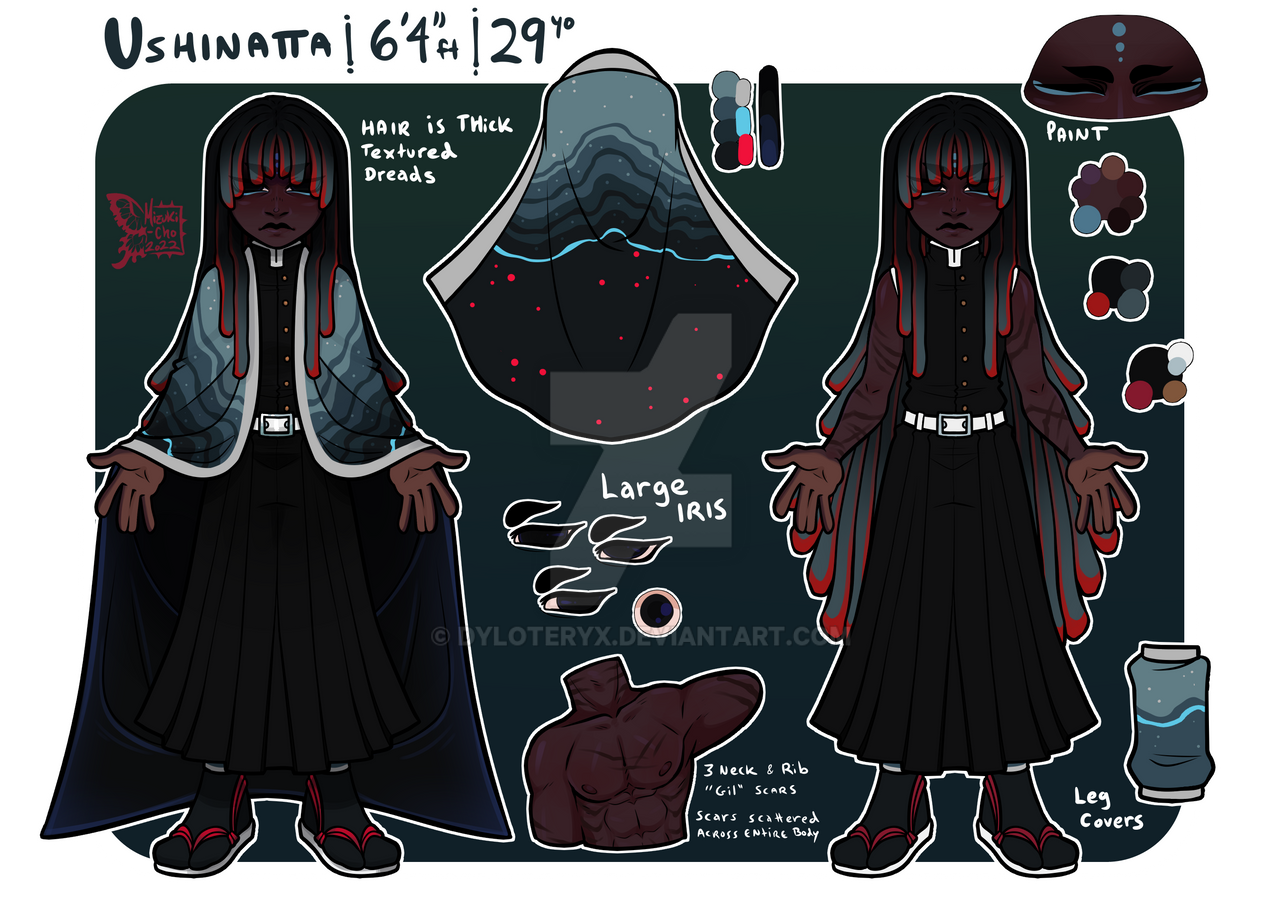 Ushinatta Kaiyo Ref Kny Oc By Dyloteryx On Deviantart