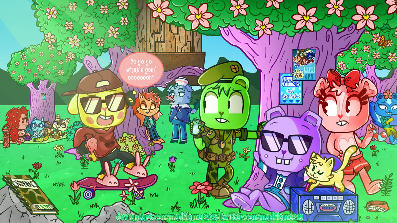 Happy Tree Friends S2 Teaser April Fools Redraw By Madflame On Deviantart