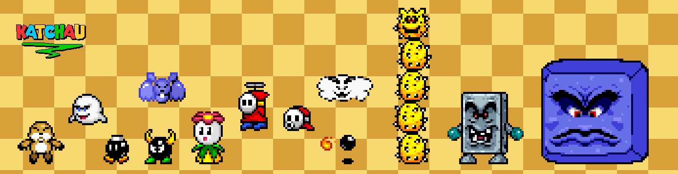 Sm64 Enemies In Smw Style By Katchaugames On Deviantart