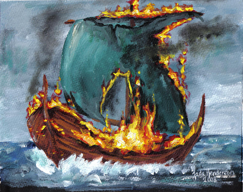 Viking Burial Ship by jezviking on DeviantArt
