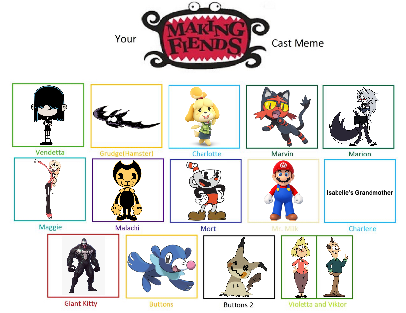 My Making Fiends Cast By Littenrulez On Deviantart