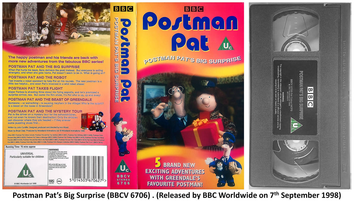Postman Pat's Big Surprise UK VHS Cover 1998 by gikesmanners1995 on ... Postman Pat's Big Surprise UK VHS Cover 1998 by gikesmanners1995 on ...