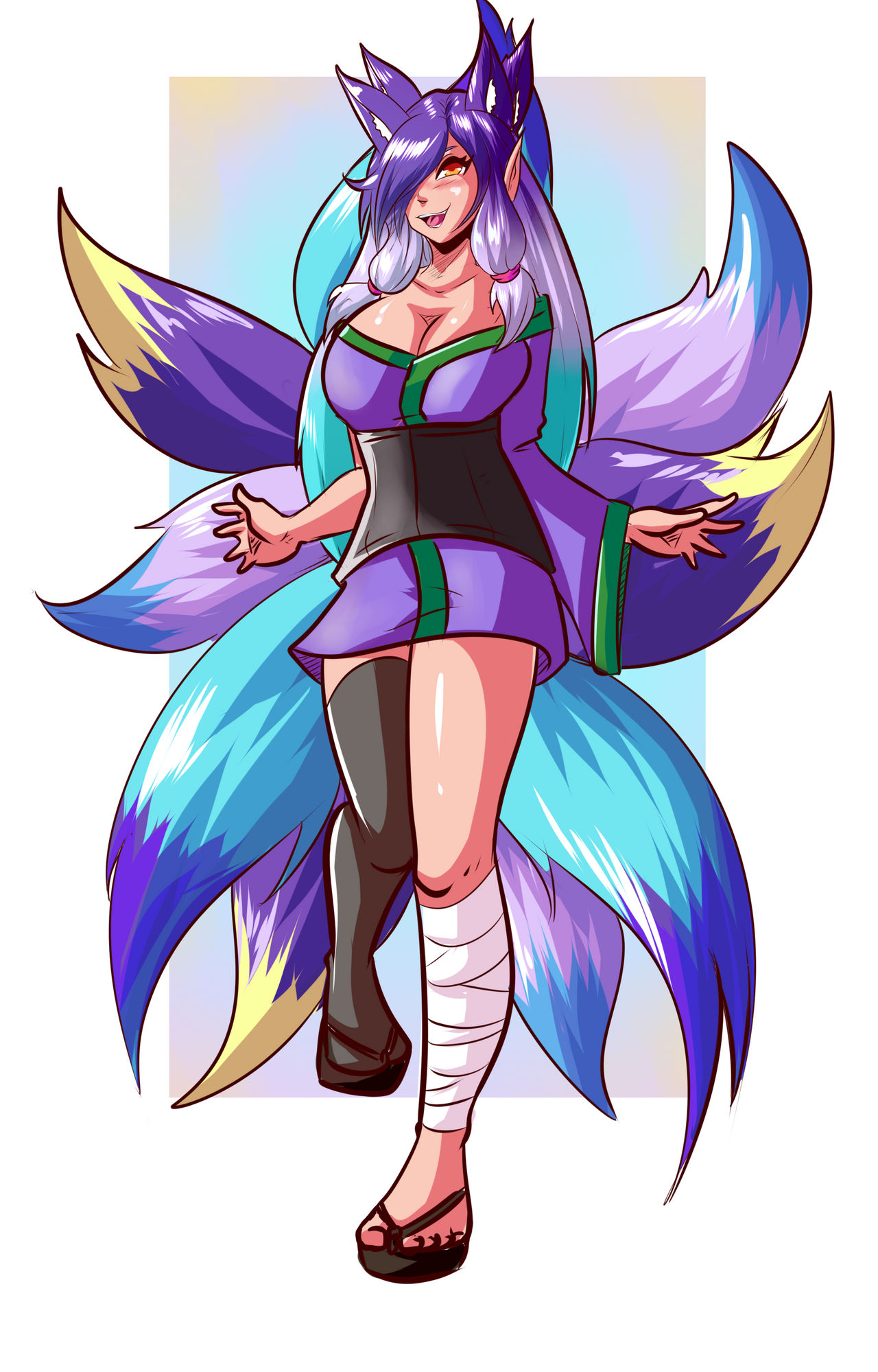 Kodami Lyn The Sexy Kitsune Elfsune Fusion By Yoshi9288 On Deviantart